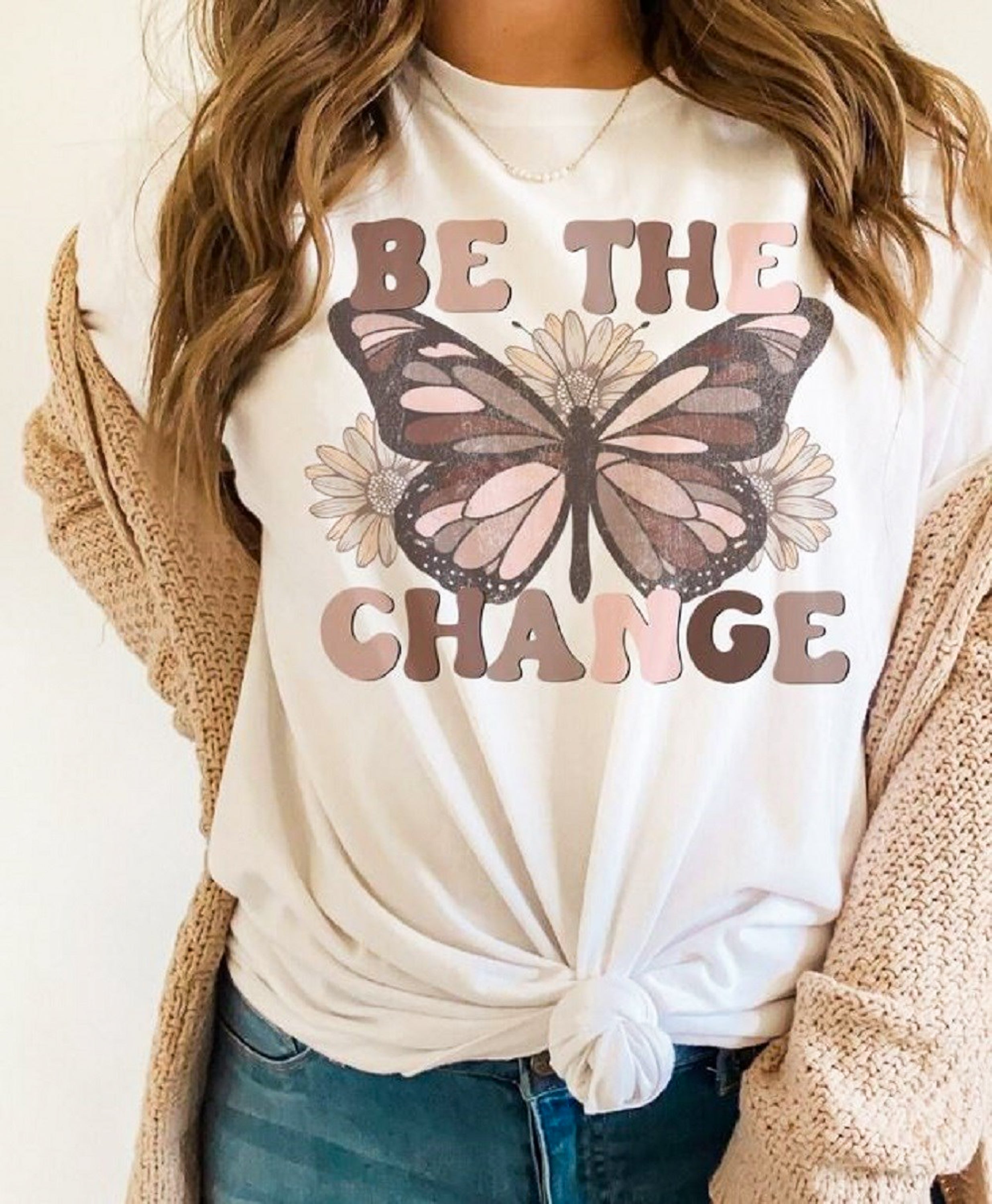 Be The Change Butterfly Tee – Elle & Emmy
