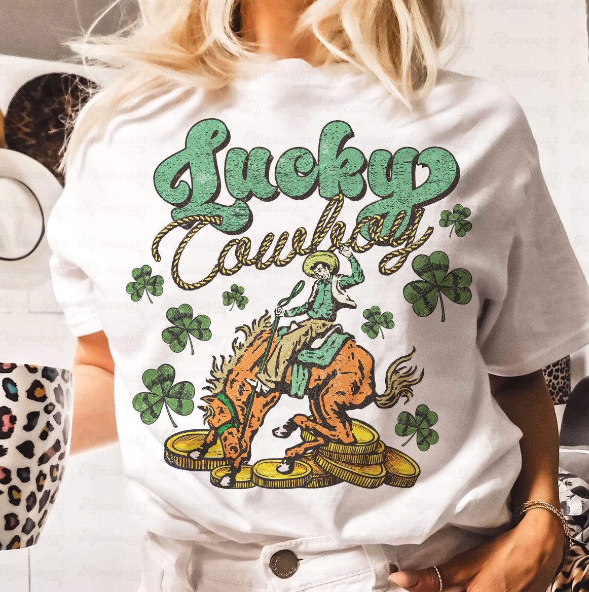 Lucky Cowboy Tee – Elle & Emmy