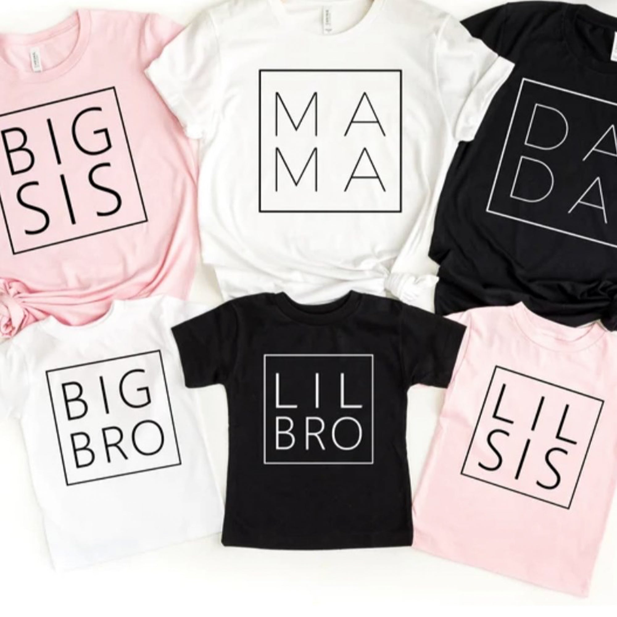 Customized Square Style Family Tees – Elle & Emmy