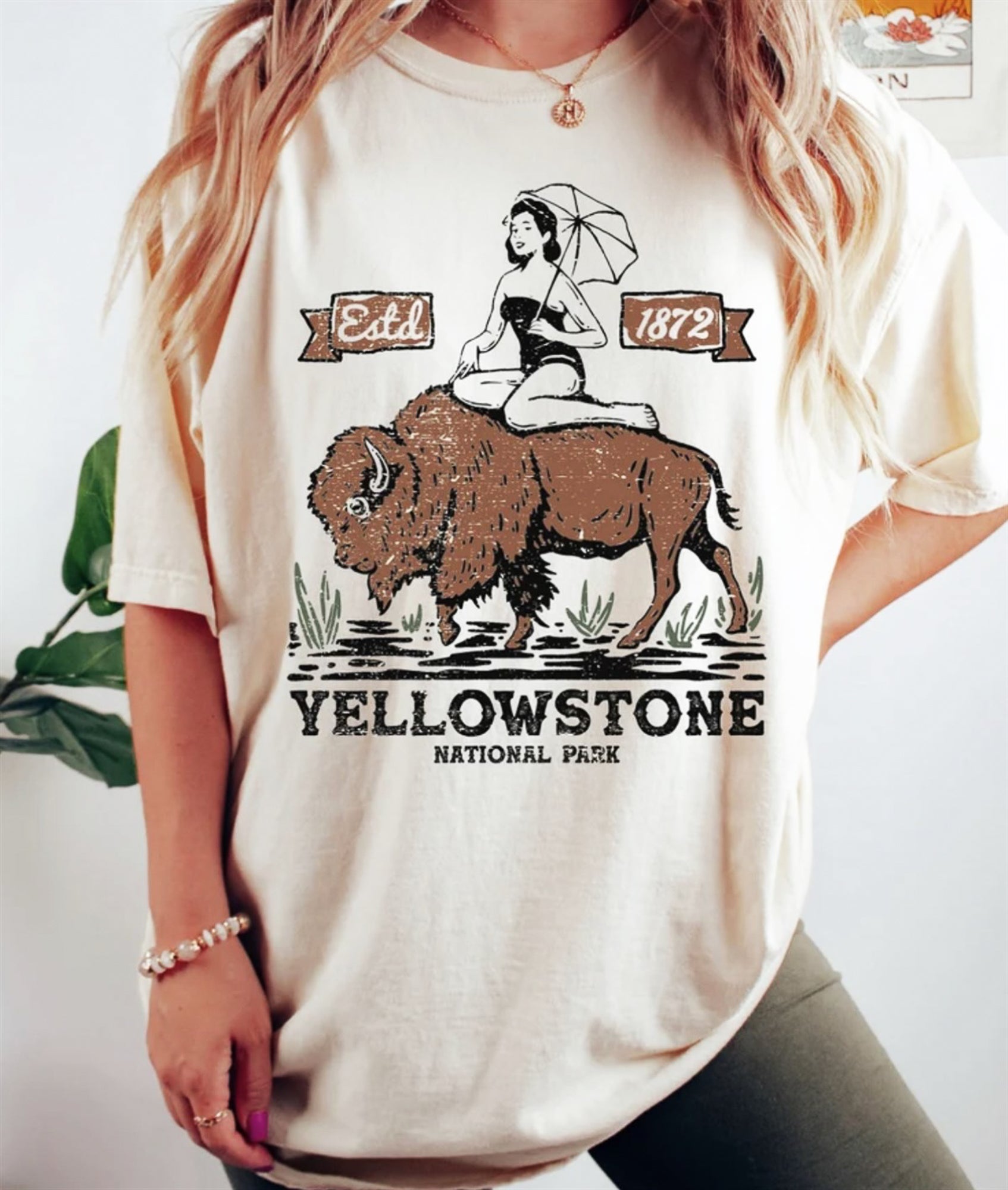 *Yellowstone National Park Bison T-Shirt or Crew Sweatshirt – Elle & Emmy