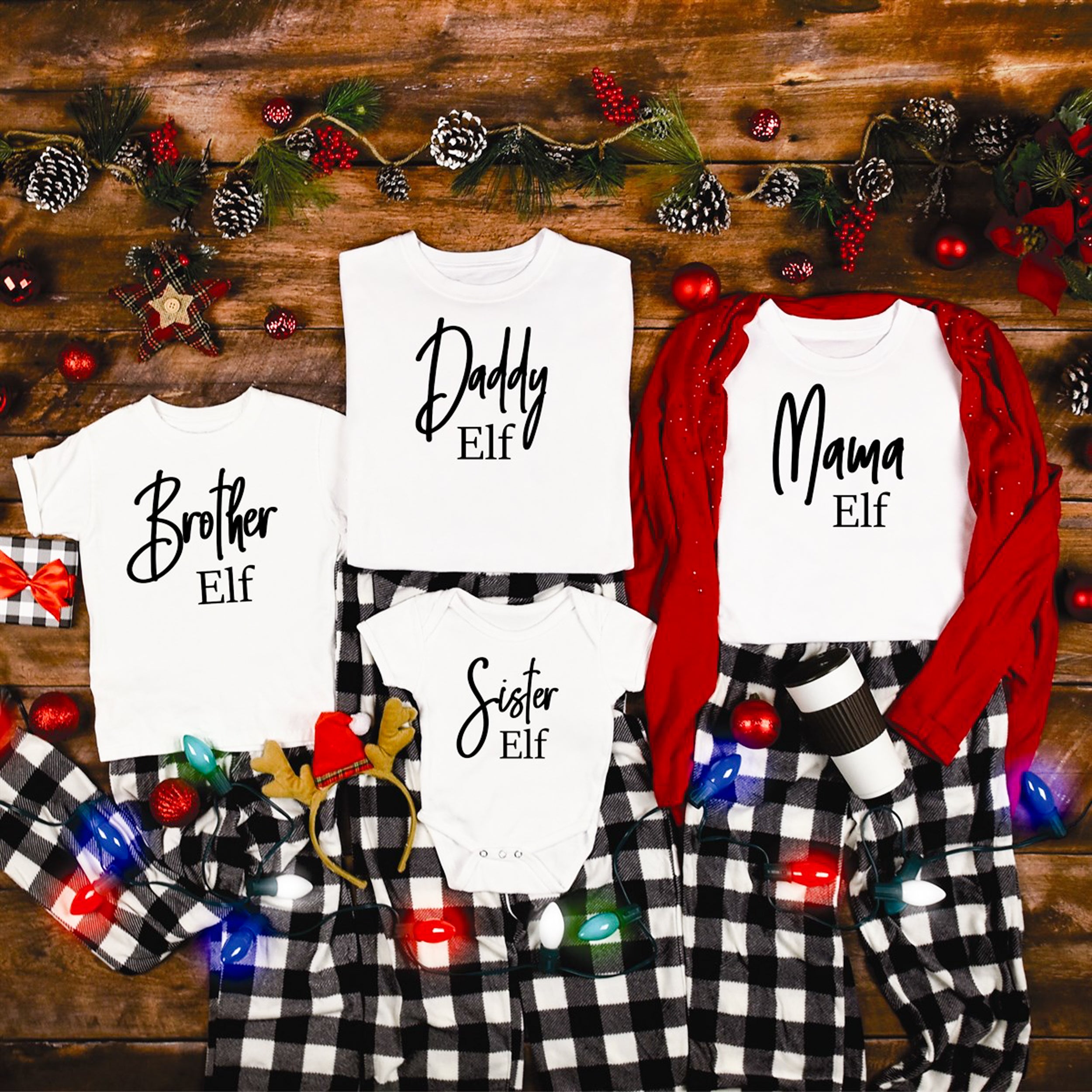 Custom Family Elf Tees – Elle & Emmy